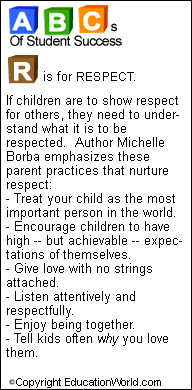 ABCs of Student Success: R Is for Respect | Education World