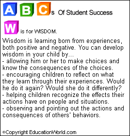 ABCs of Student Success: W Is for Wisdom | Education World