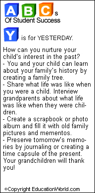 Y Is for Yesterday | Education World