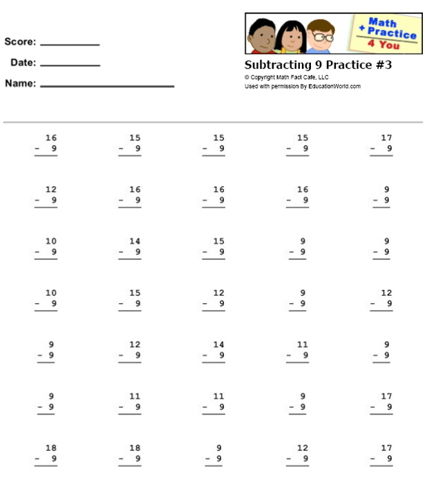 Math Facts Practice Worksheets Math Facts Practice Worksheets