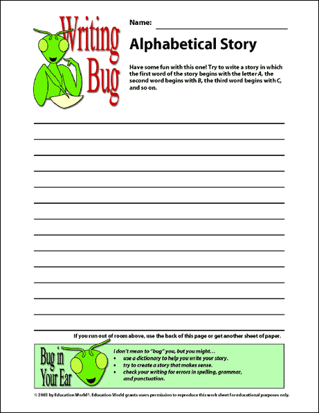 Writing Bug | Education World