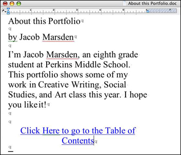 Education World® Using Hyperlinks To Create Student Portfolios