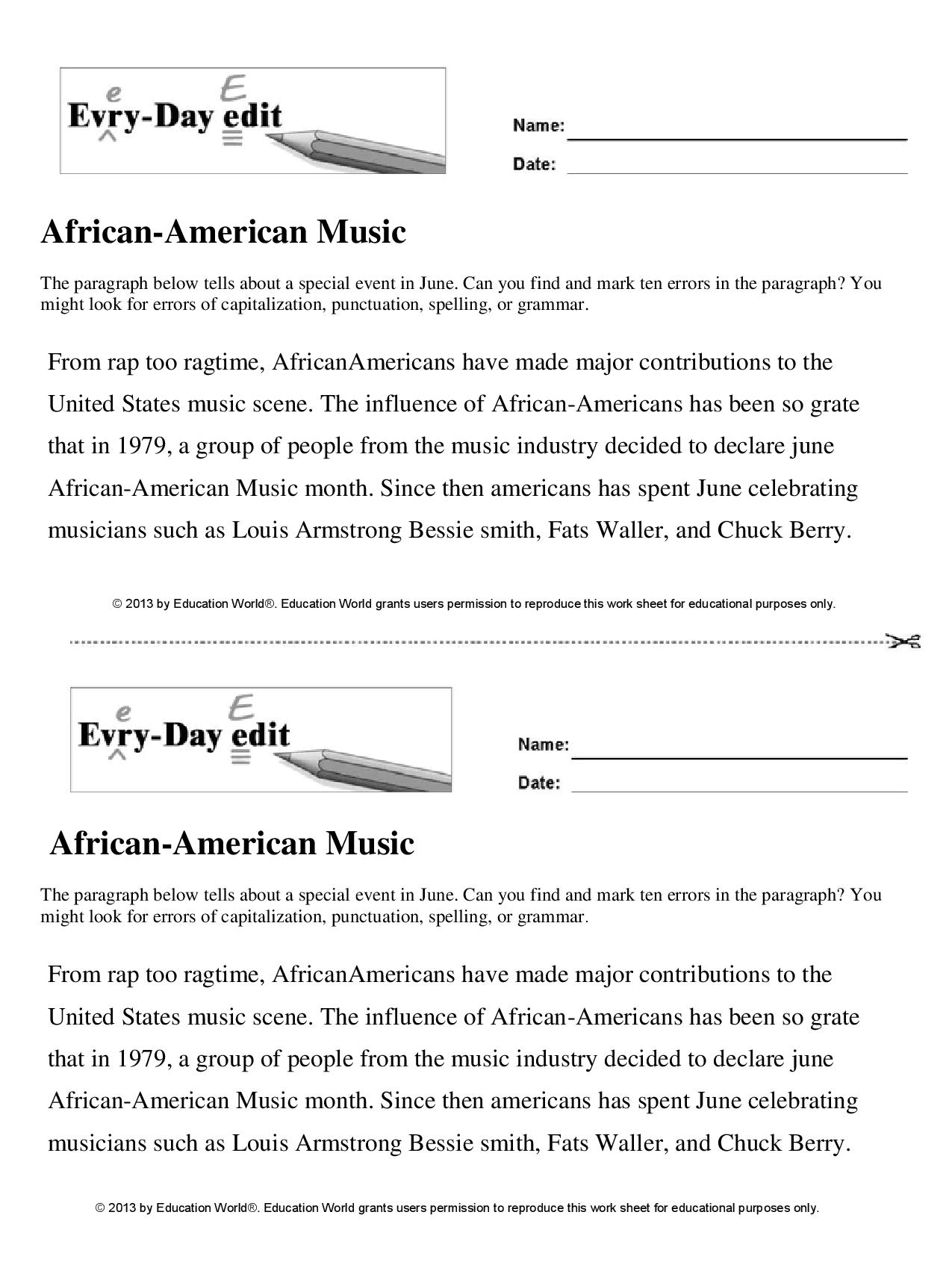 African-American Music | Education World