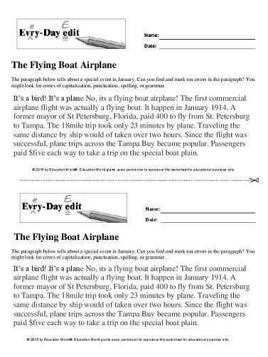 Every-Day Edit: Flying Boat Airplane Download | Education World