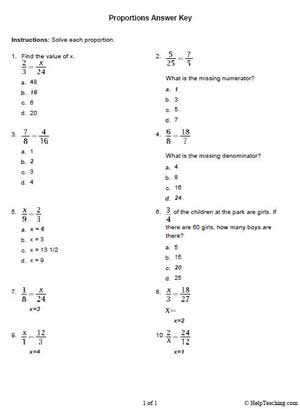 Writing Proportions Worksheet Introduction To Ratios Worksheet