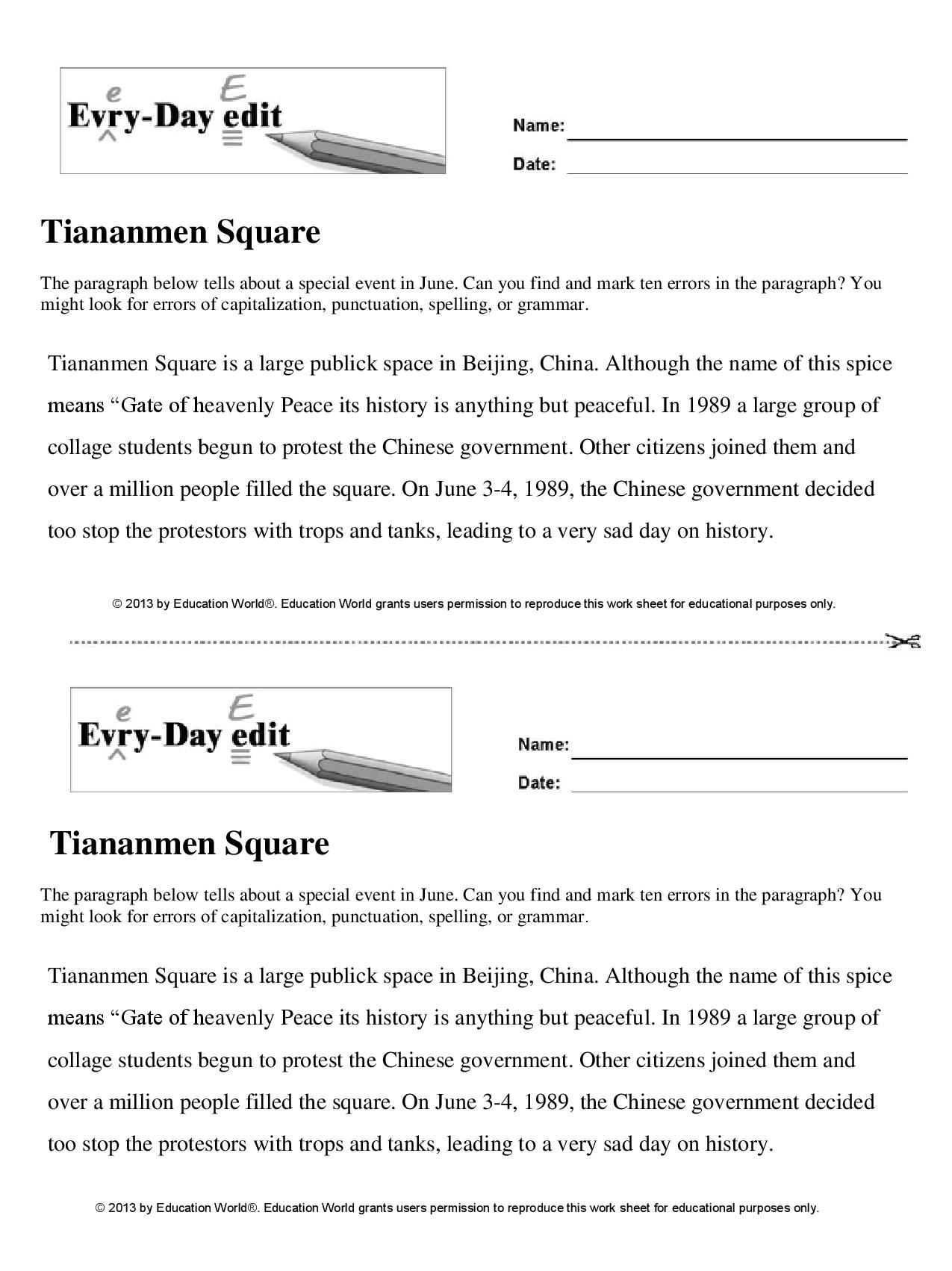 Tiananmen Square | Education World