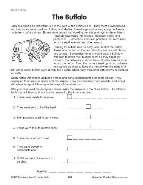 The Buffalo | Education World