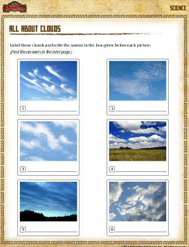 All About Clouds Worksheet - Download | Education World