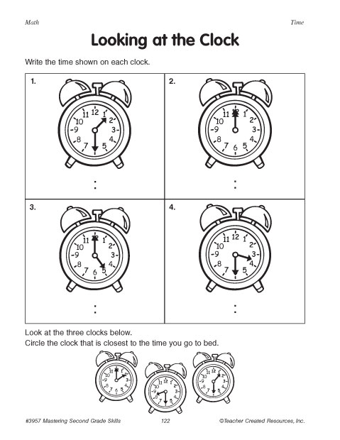 Looking at the Clock | Education World