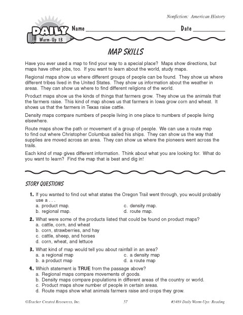 Map Skills | Education World