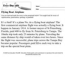 Flying Boat Airplane: Editable Version for Student Remote Learning ...