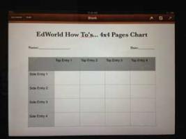 How To: Create a Table With the iOS App “Pages” | Education World