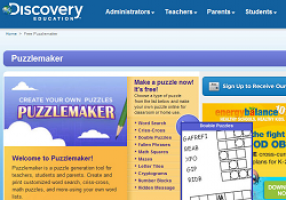 Site Review: PuzzleMaker | Education World