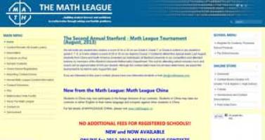 Site Review: The Math League | Education World