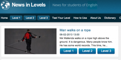 Site Review: News in Levels | Education World
