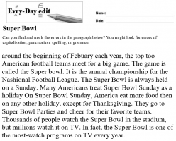 Every-Day Edit: Super Bowl Editable Version for Student Remote Learning ...