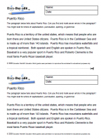 Every-Day Edit: Puerto Rico Handout | Education World