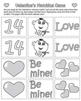 Valentine's Memory Match Game | Education World